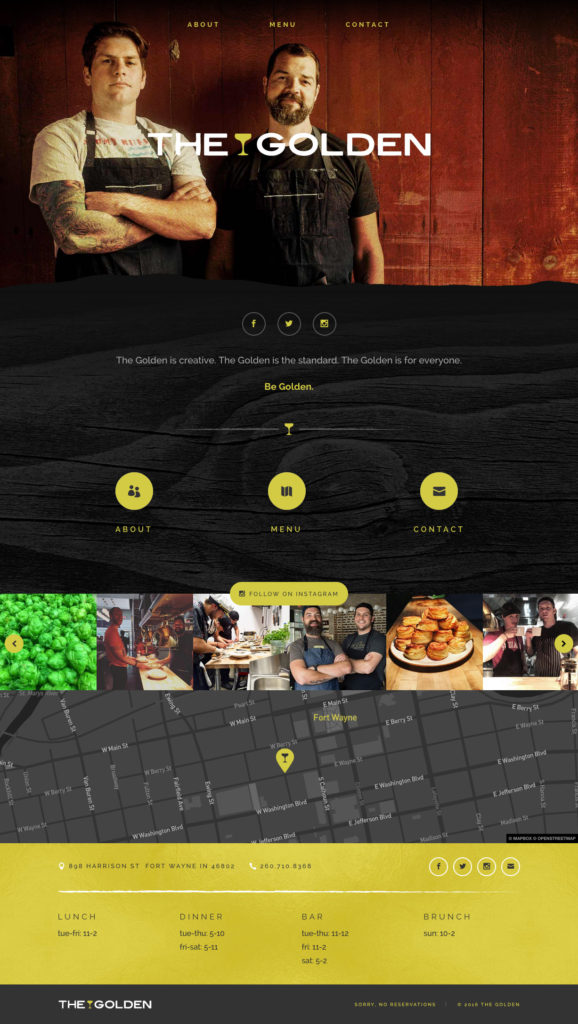 The Golden: Website Design & Development - Brandon Peat Design ...